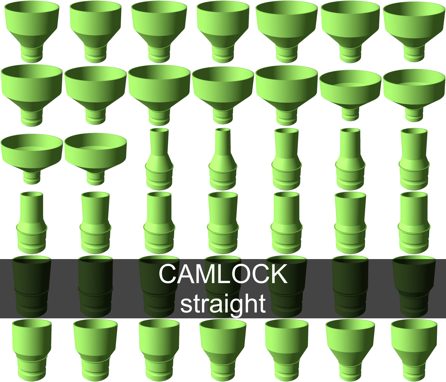 CAMLOCK adapters and nozzles by Max | Download free STL model ...