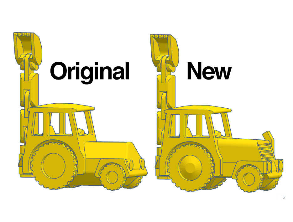 Flexi excavator (printed in one piece without supports) by Kagarov ...