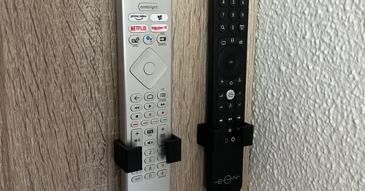 Remote Control Wall Mount by Luka | Download free STL model ...