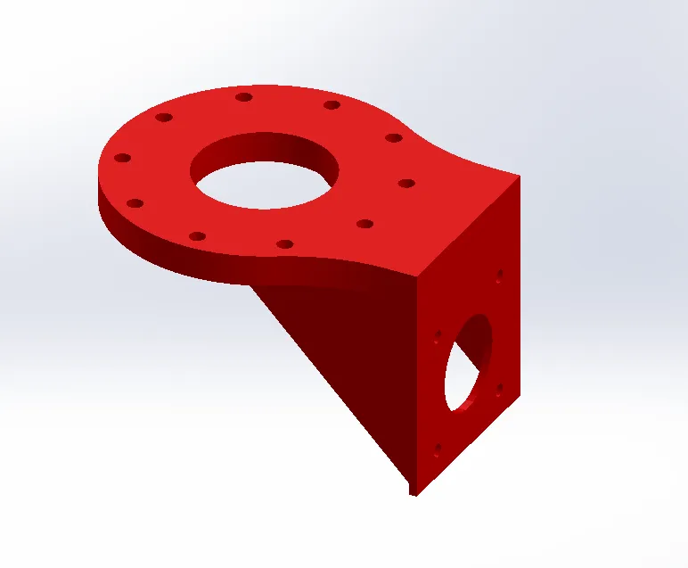 V2 Extruder Arm Robot Flange by H.Zentani | Download free STL model ...