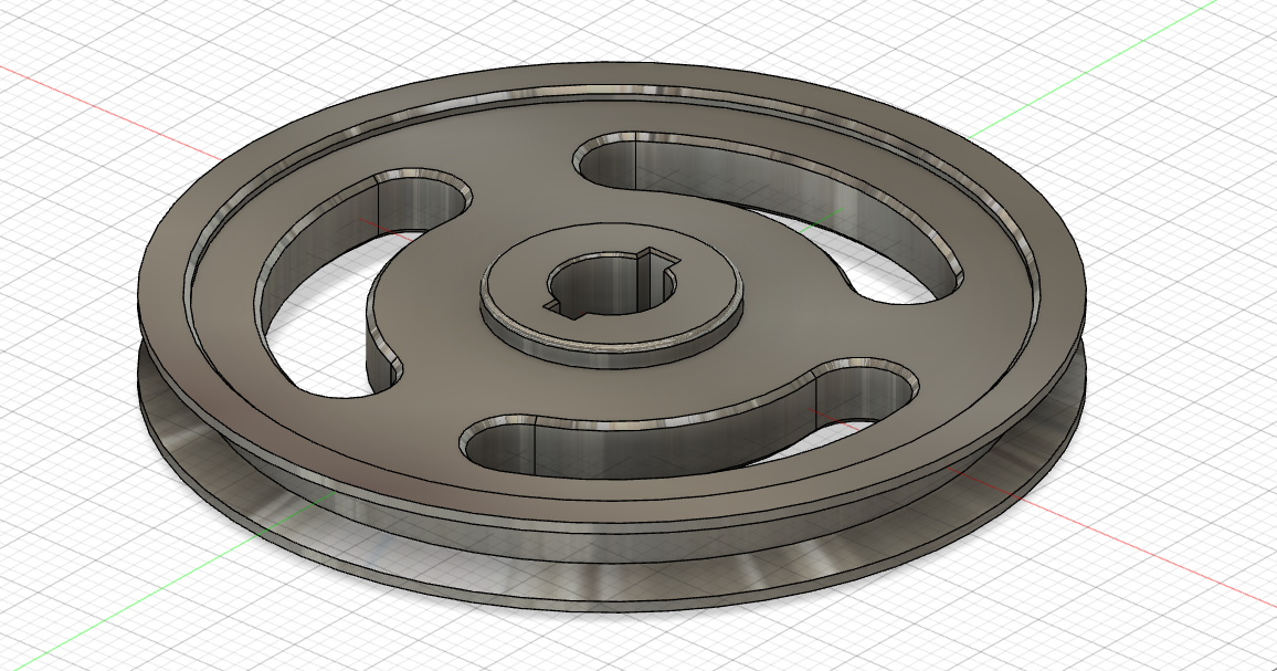 Pulley for Shaft, Double Key-ed by lenci | Download free STL model ...