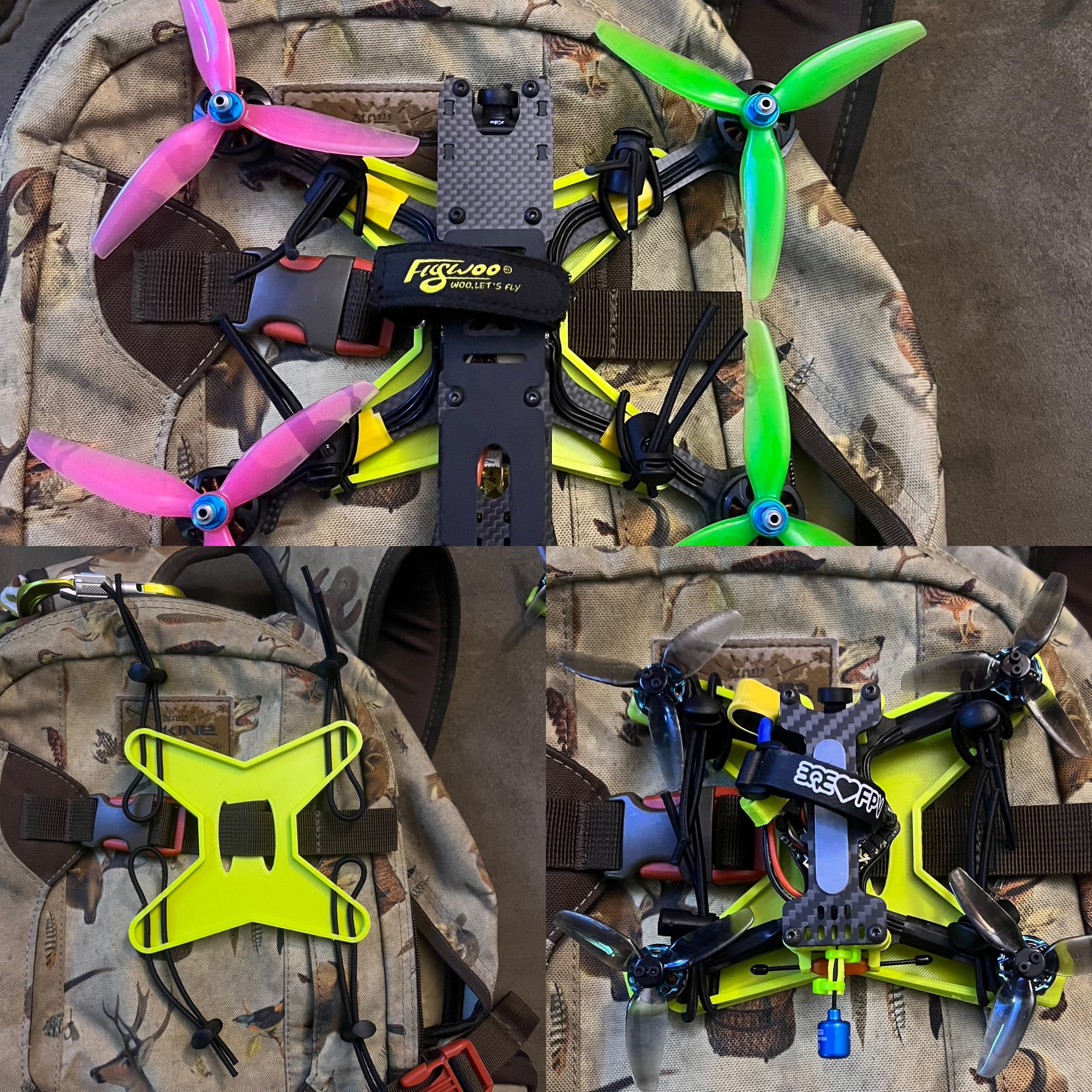 Miniquad Plate Carrier for FPV Drones by ...
