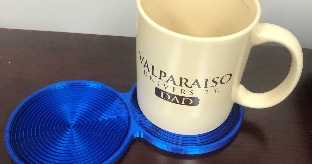 Coffee Cup Coaster by Mr. Popcorn | Download free STL model ...