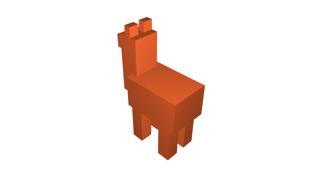 Minecraft llama by Burgir | Download free STL model | Printables.com