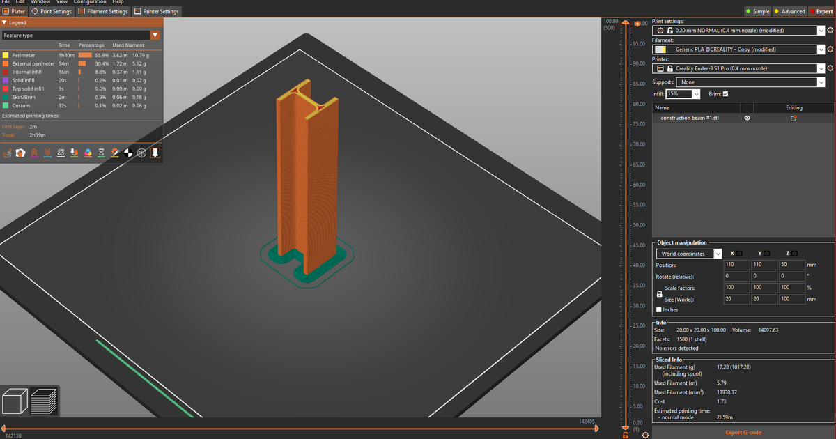 I type construction beam by leonid nahimovich | Download free STL model | Printables.com