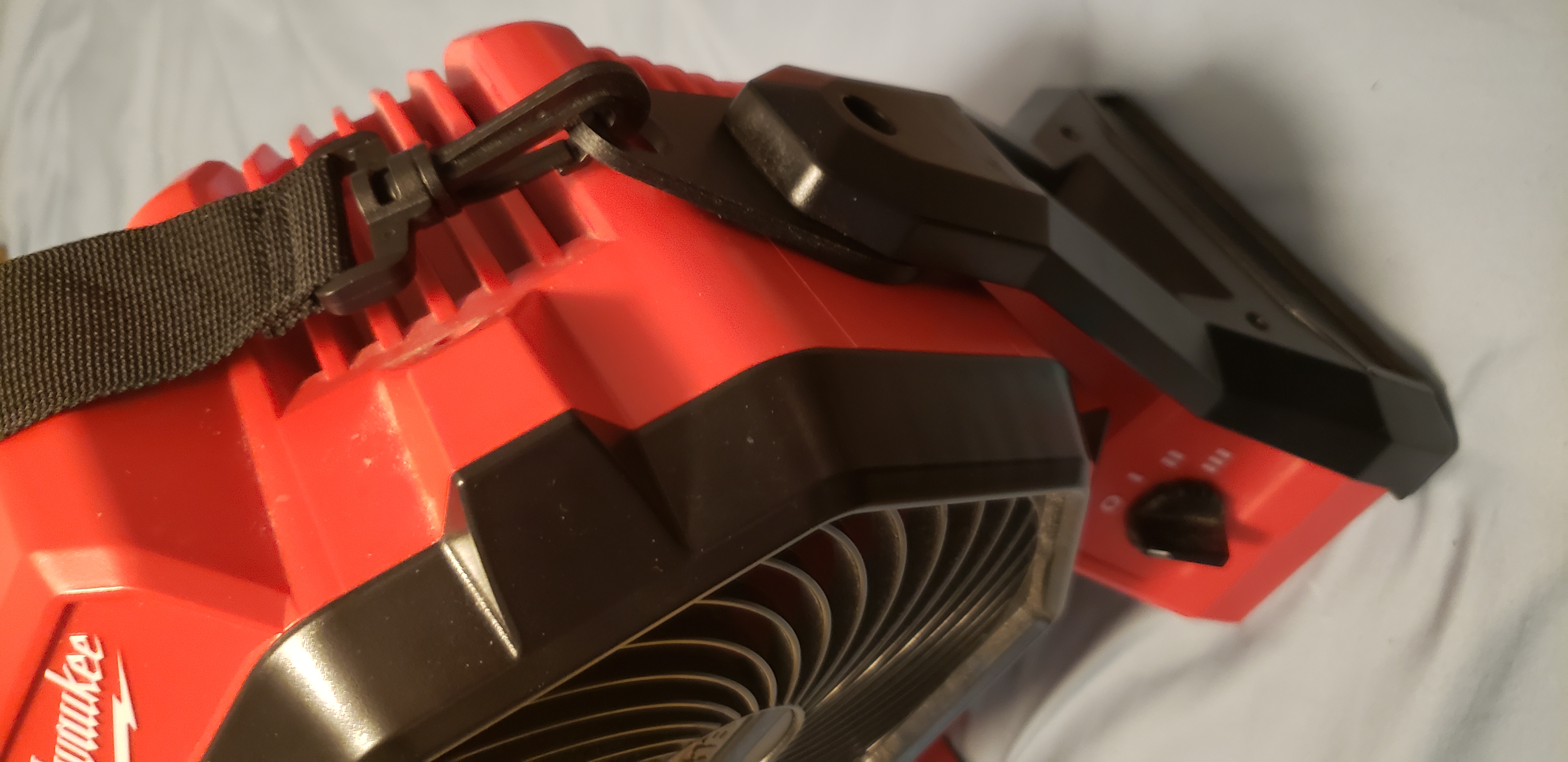 Milwaukee Tool M18 portable fan carrying strap mounts by John ...