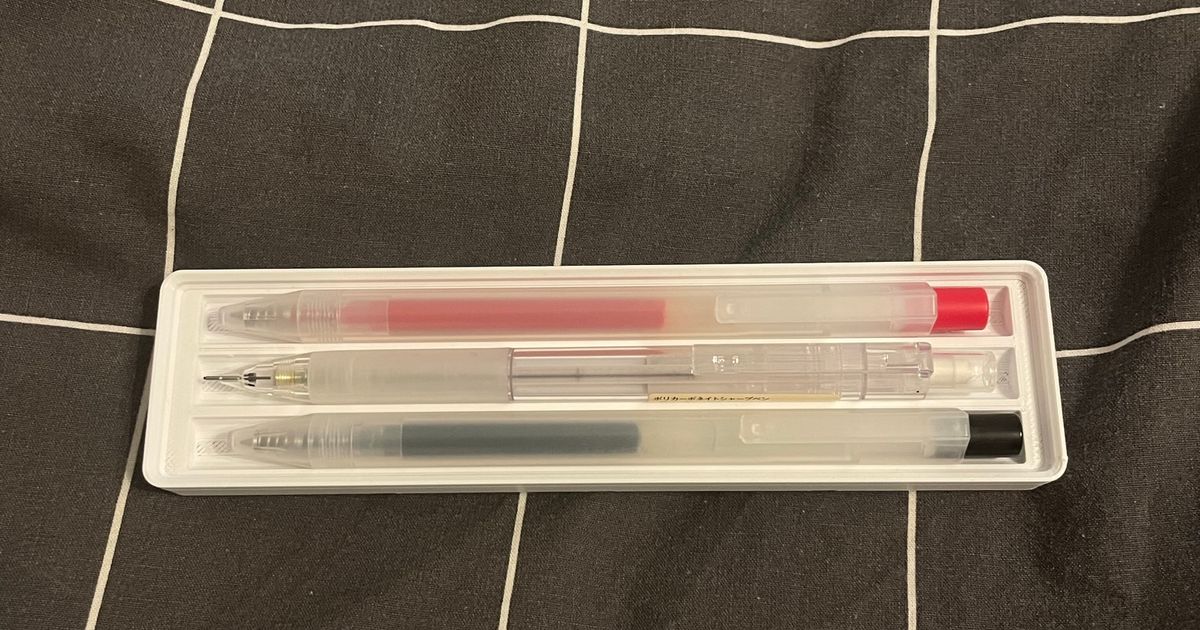 Gridfinity Pen/Pencil Holder 1x4 by boberto | Download free STL model ...