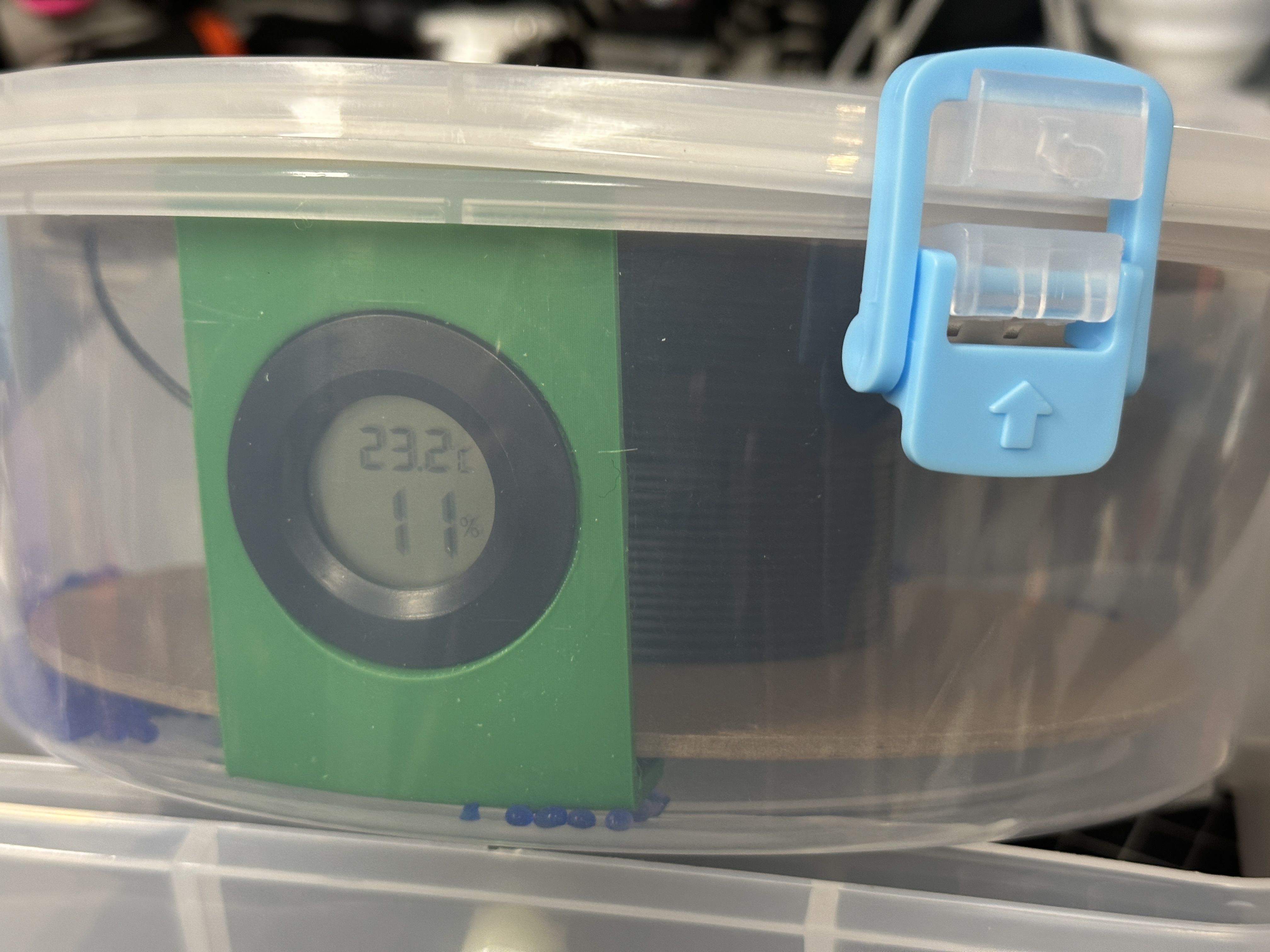 Hygrometer holder for newer PrintDry spool container by cmh | Download ...