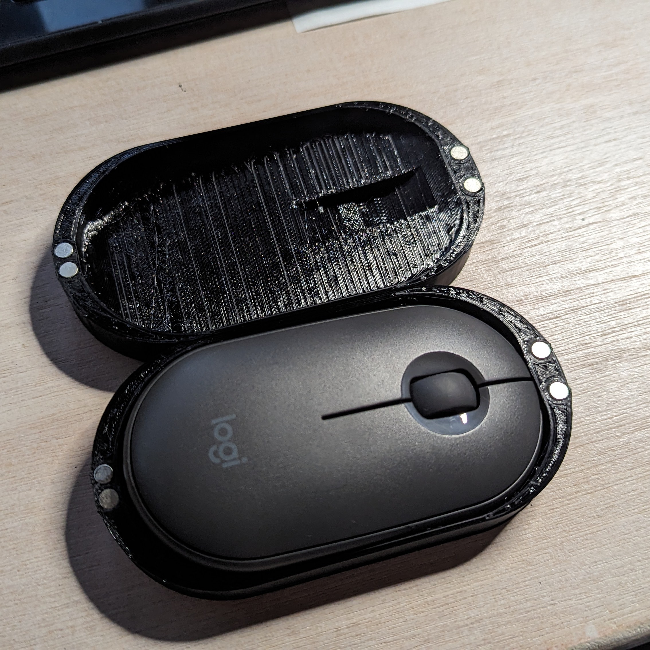 Logitech Pebble mouse case by Warren Coskey | Download free STL model ...