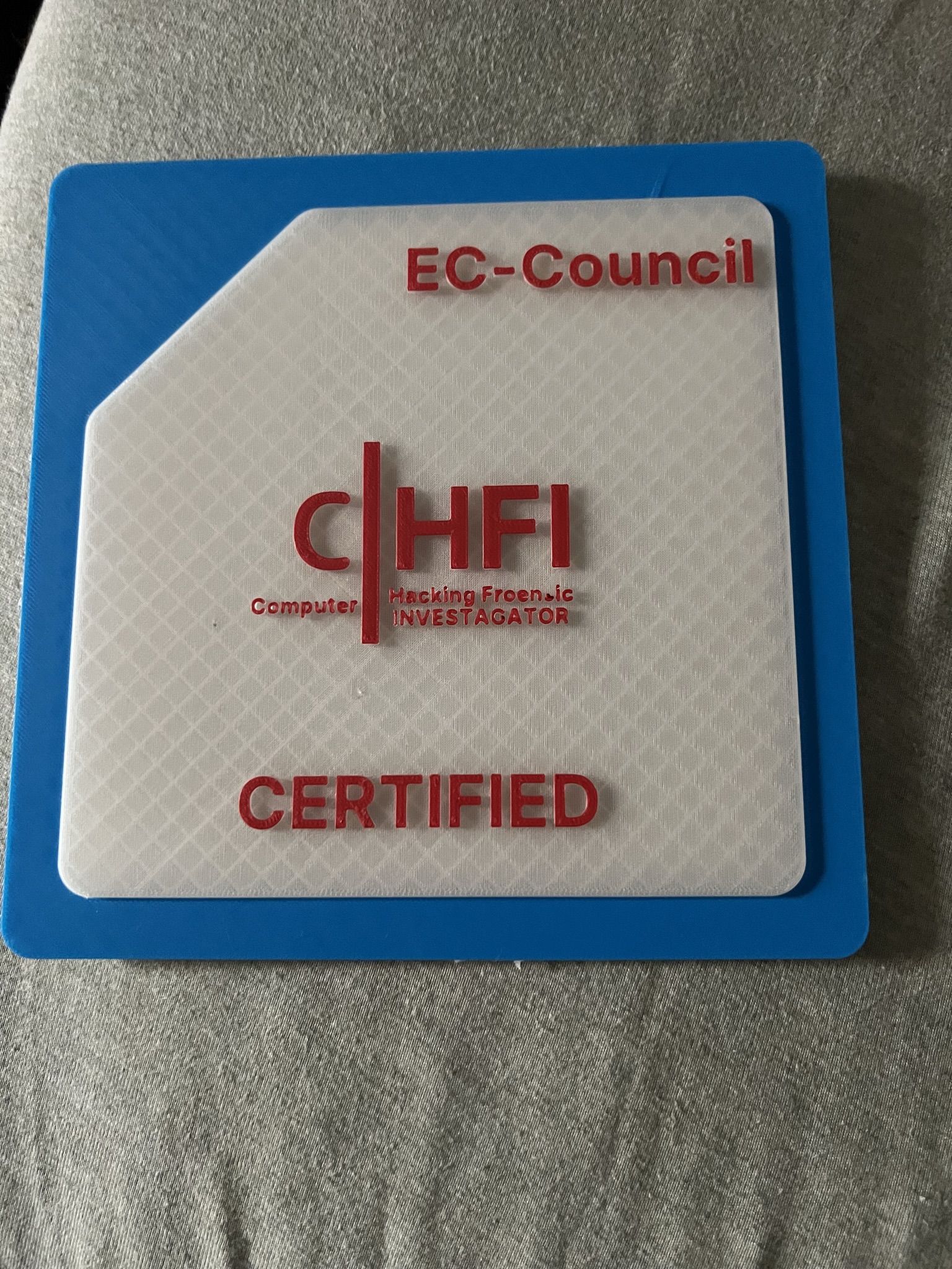 CHFI Badge by Sasquatch Phil | Download free STL model | Printables.com