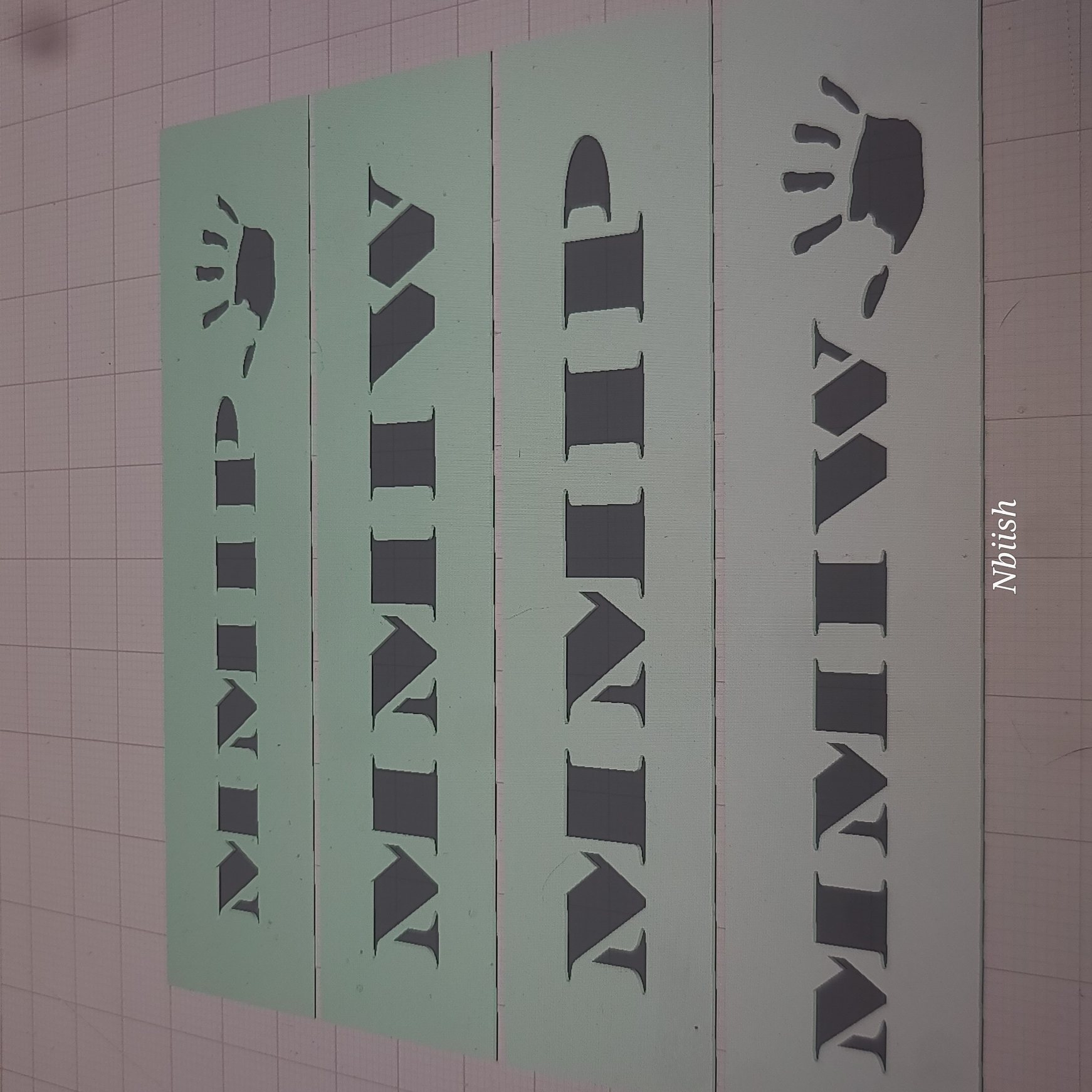 MMIP MMIW Stencils with Handprint for 3d-Printing and Laser-Engraving ...