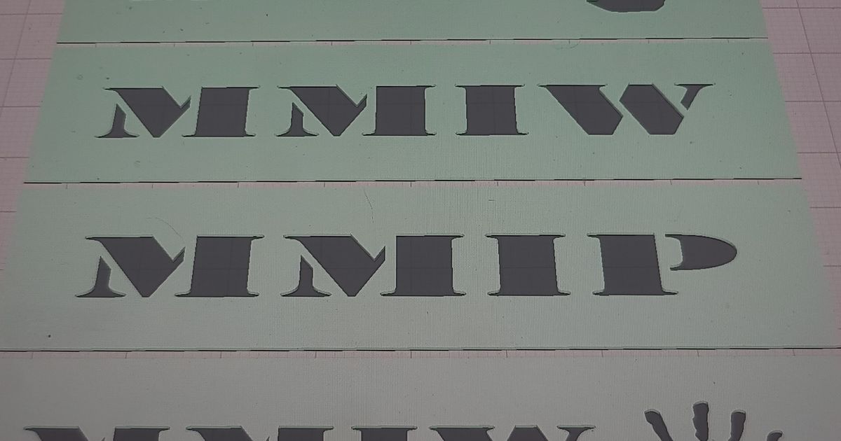 MMIP MMIW Stencils with Handprint for 3d-Printing and Laser-Engraving ...
