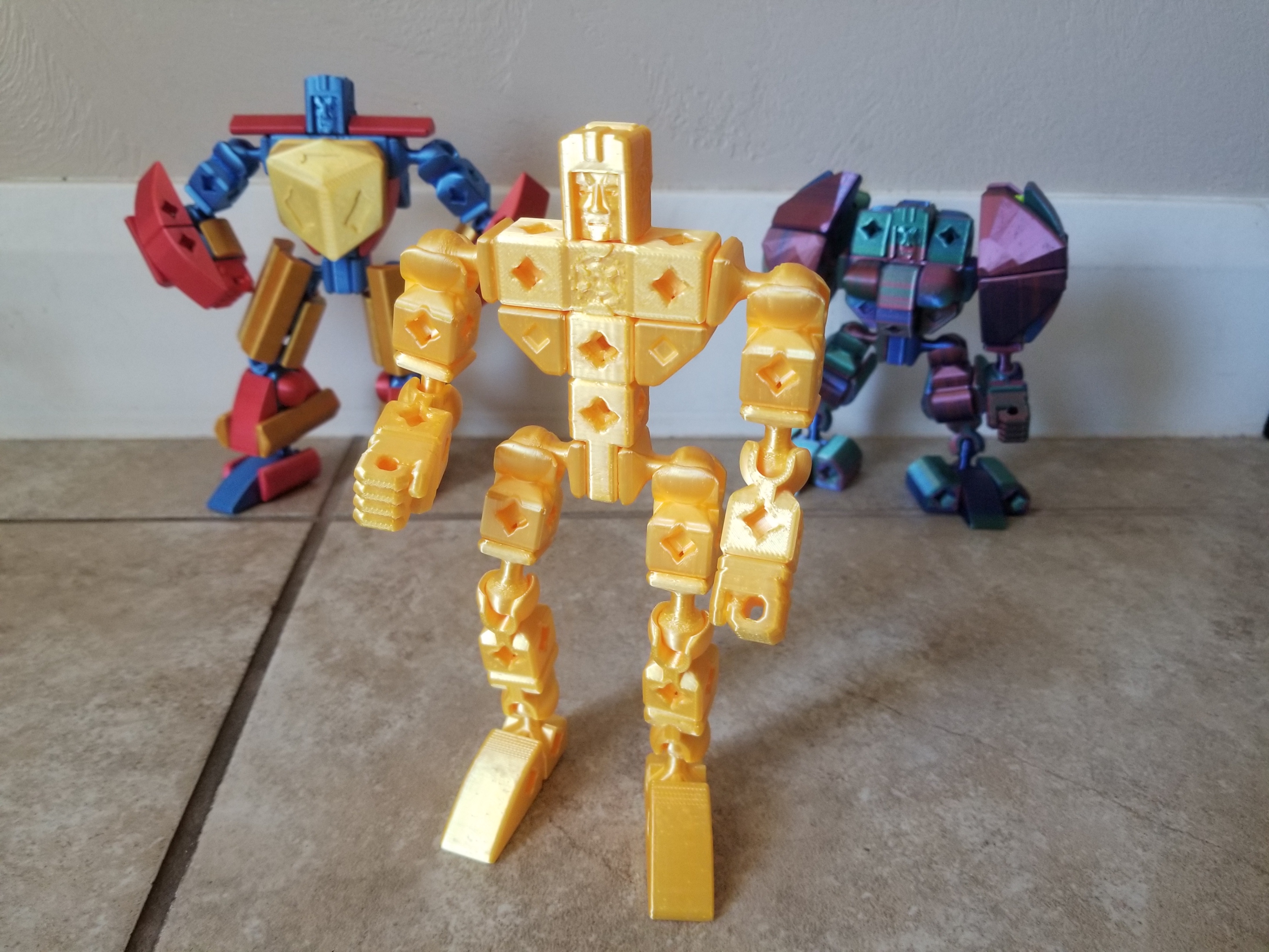PrintABlok:Battlemecha Frame with basic pilot articulated kitbash model ...