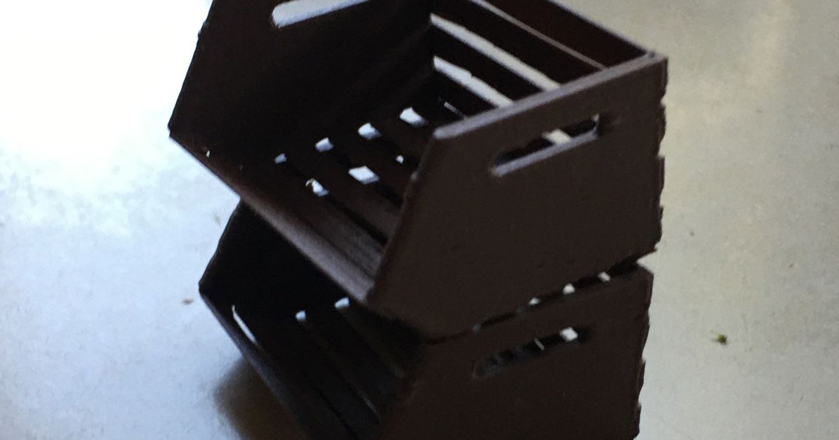 Mini Stacking Crate by Grossmiller | Download free STL model ...