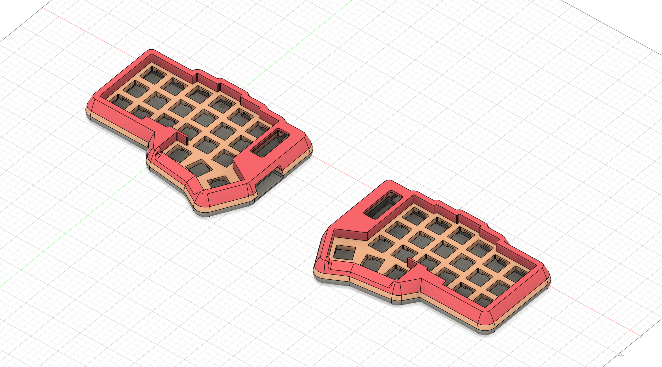 Corne Keyboard High Profile Case With Integrated Plate (CRKBD) by ...