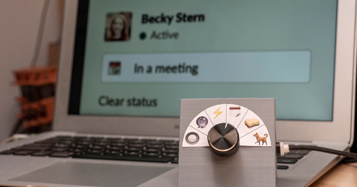Slack Status Updater by Becky Stern | Download free STL model ...