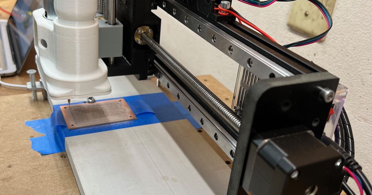 Z-Axis for 3018 Pro CNC - Linear bearings and expanded height by thedave42 | Download free STL ...