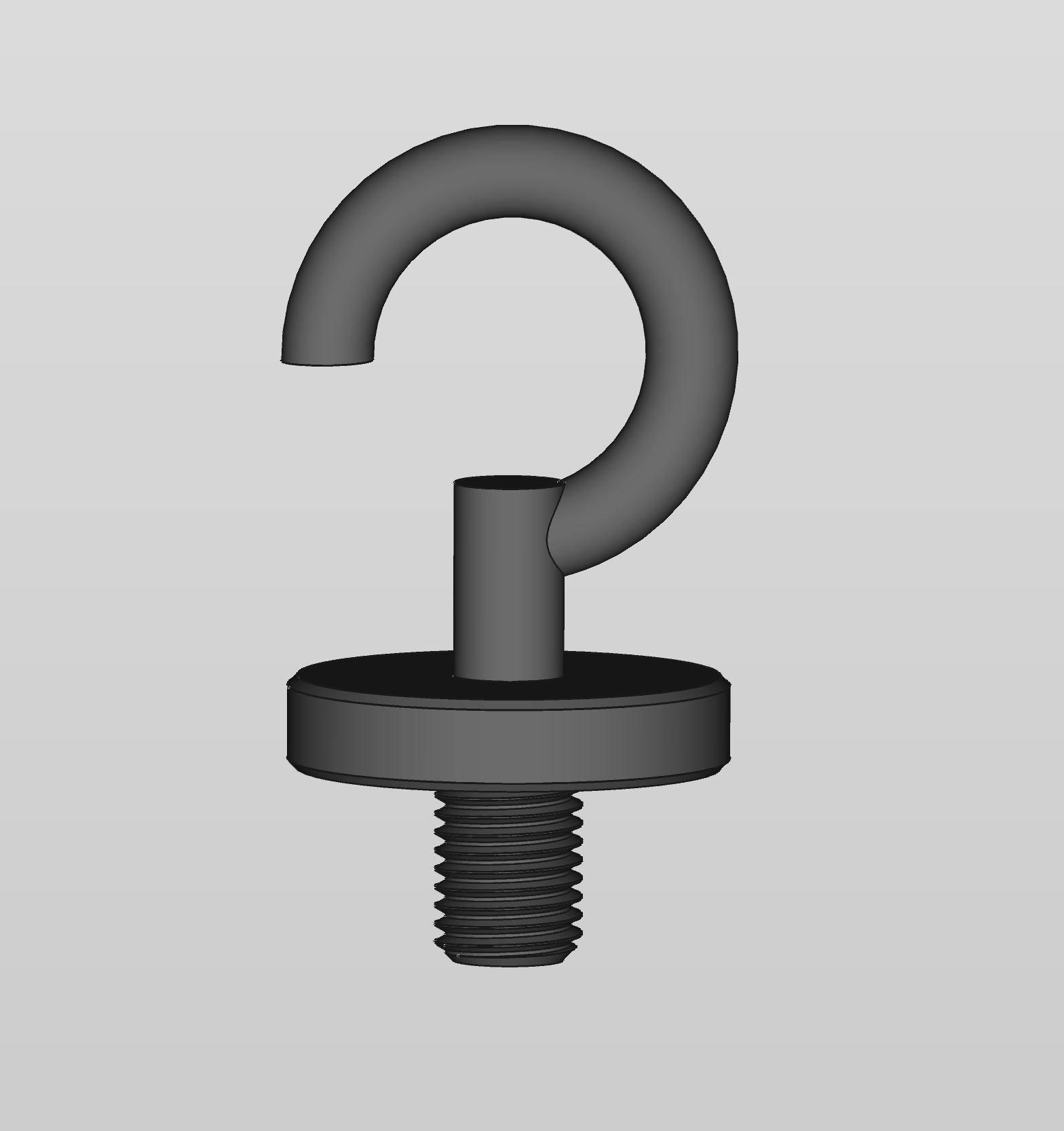 Bird cage hook - Haken für Vogelkäfig FreeCAD by tkhauser | Download ...