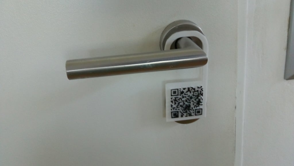 QR Code Door hanger by gsohler | Download free STL model | Printables.com
