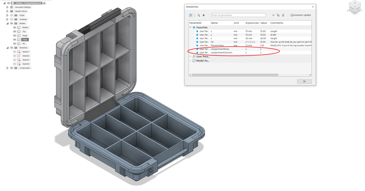 Parametric Segmented Box by TheSameNameTwice | Download free STL model ...