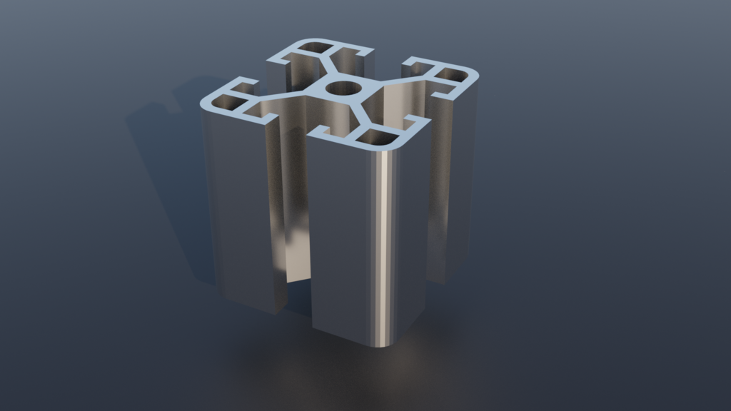 4040 profile object with exact dimensions by goth2k | Download free STL ...