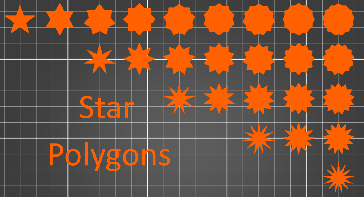 Star Polygons a.k.a. Polygrams by Slablaadje | Download free STL model ...