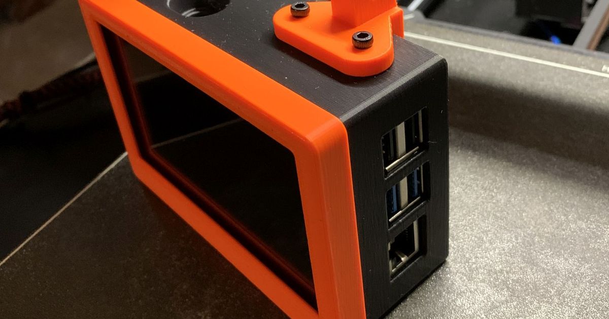 Waveshare 4.3_and_RPi4_case by edbdii | Download free STL model ...