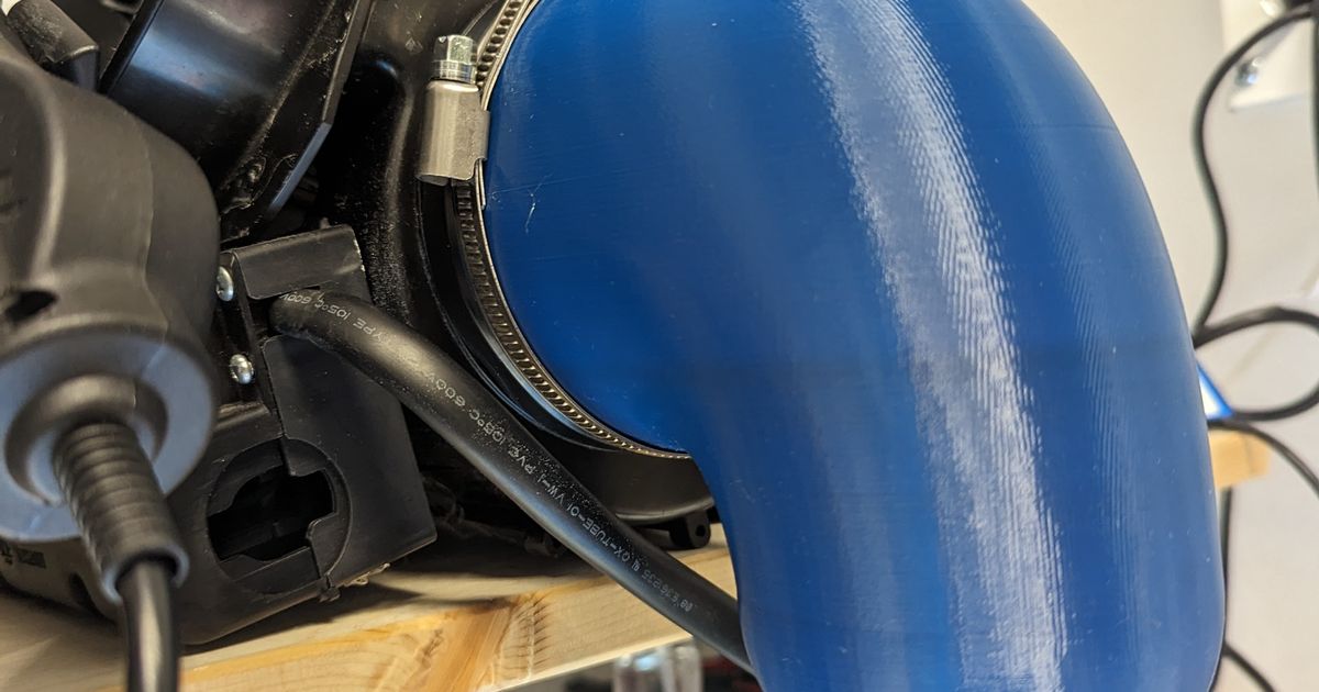 Flexible Segmented Hose 75 to 100 mm 90° Bend Adapter by dirrgang ...