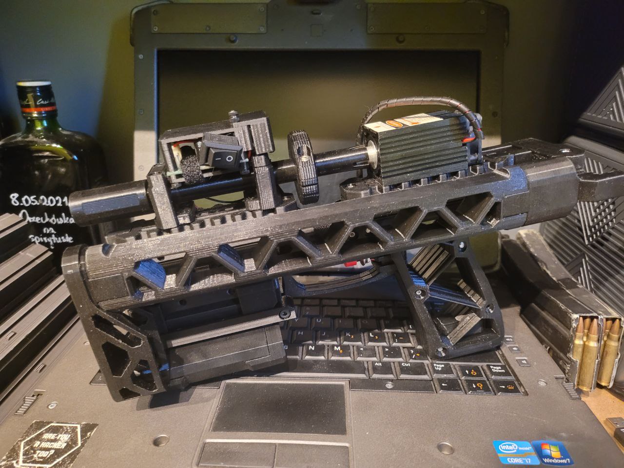 Laser Gun Frame Prototype by Piro | Download free STL model ...