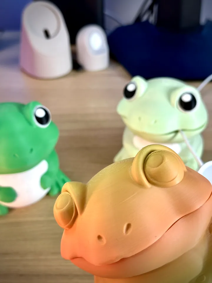 Cute Frog Phone Stand and Charging Station by Holoprops | Download free ...