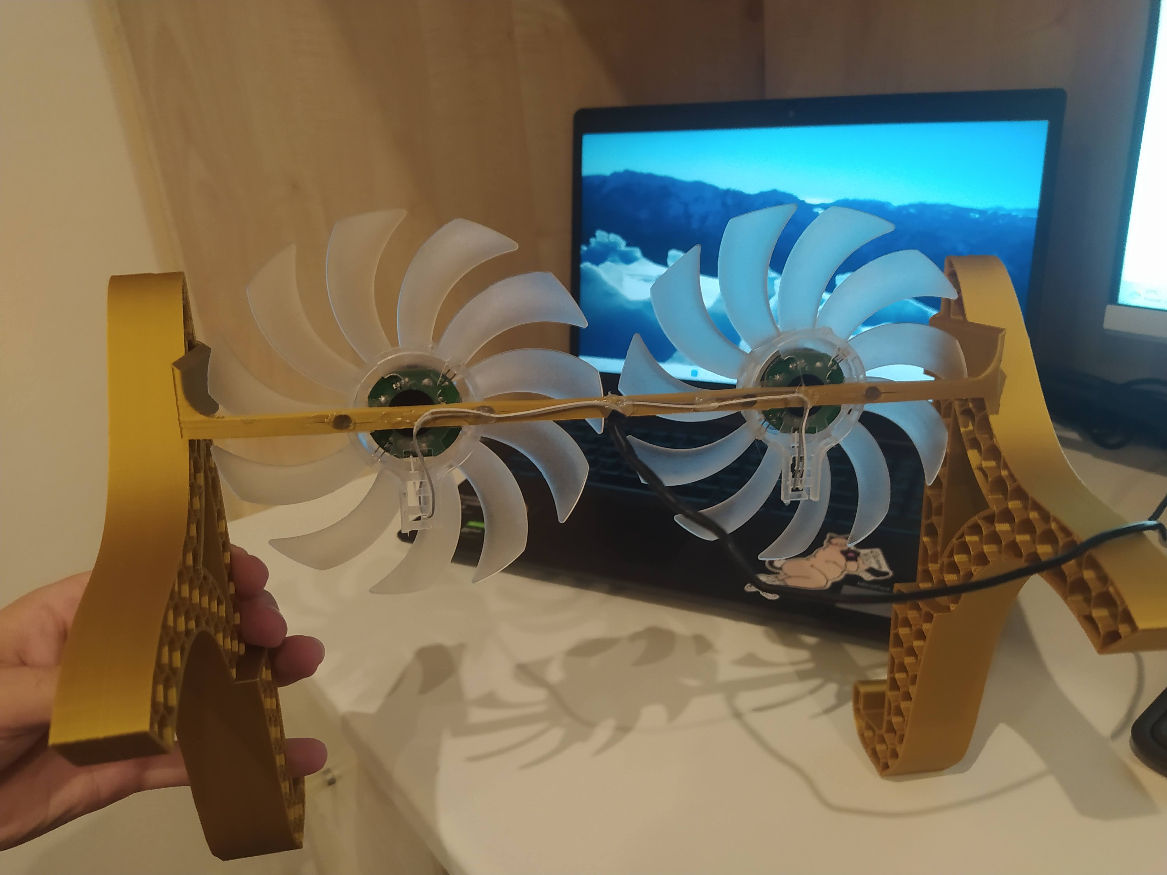 Pc stand + fans by lorenzo pisoni | Download free STL model ...