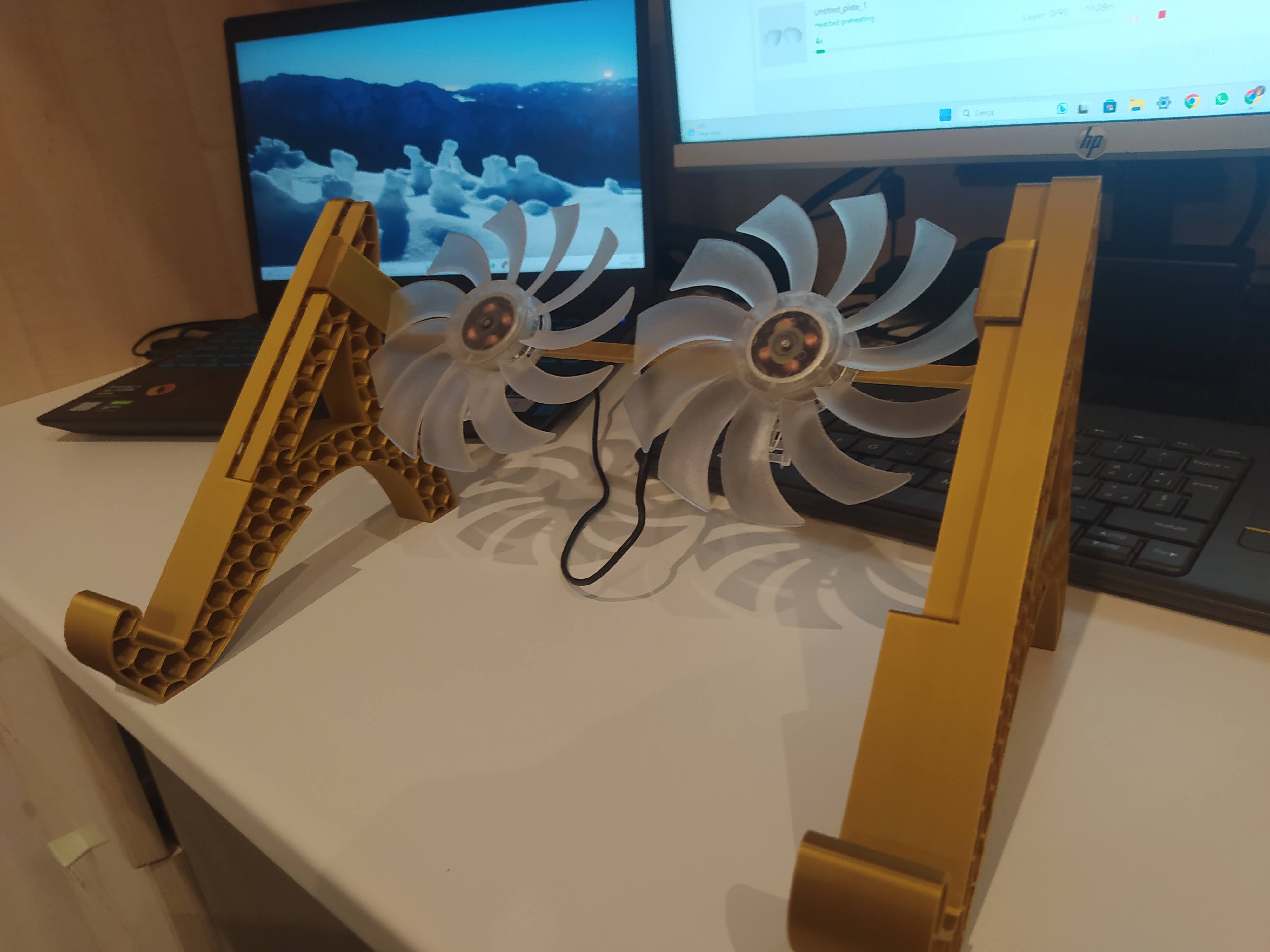 Pc stand + fans by lorenzo pisoni | Download free STL model ...