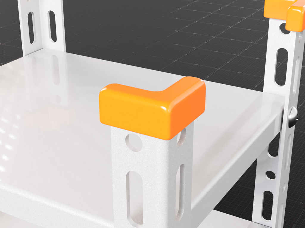 Metal shelf protection by dantech | Download free STL model ...