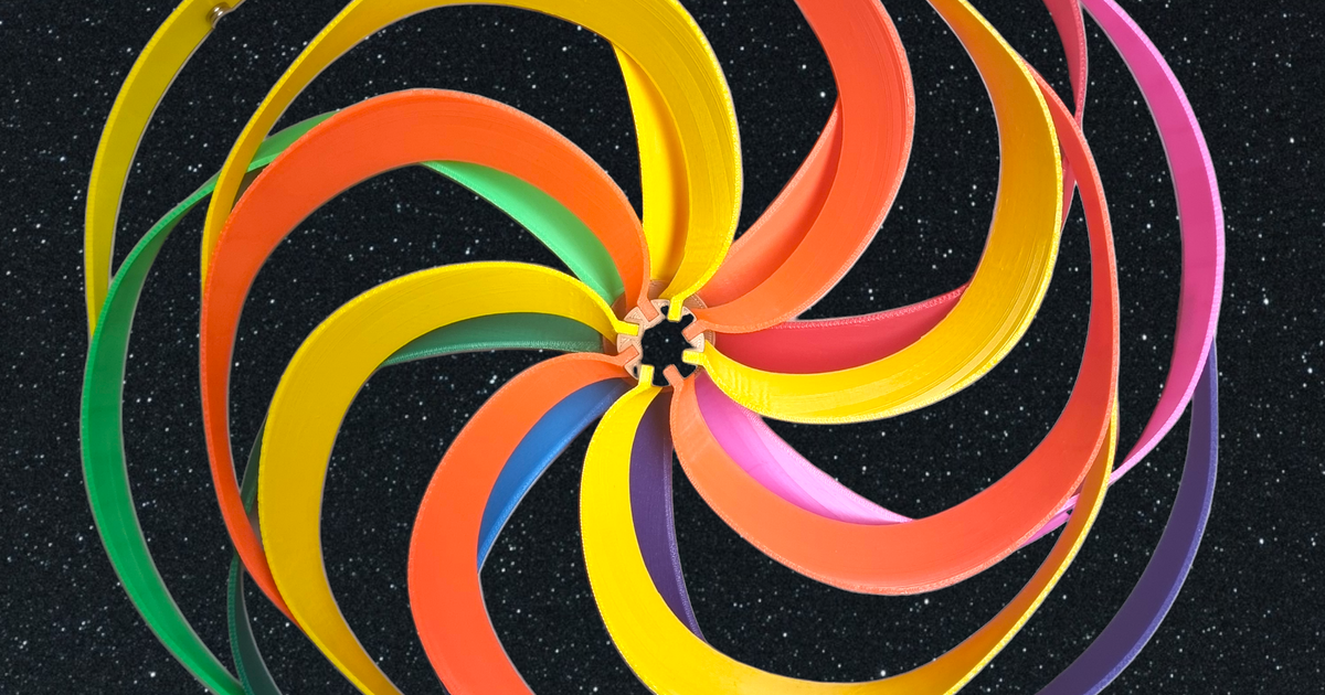 30cm Wind Wheel (approx 11,8") by PanicCarefully | Download free STL ...