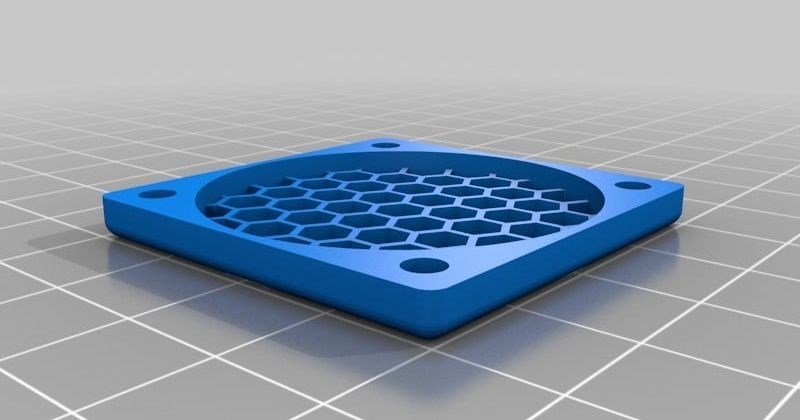 40mm hex mesh fan guard by Hakan | Download free STL model | Printables.com