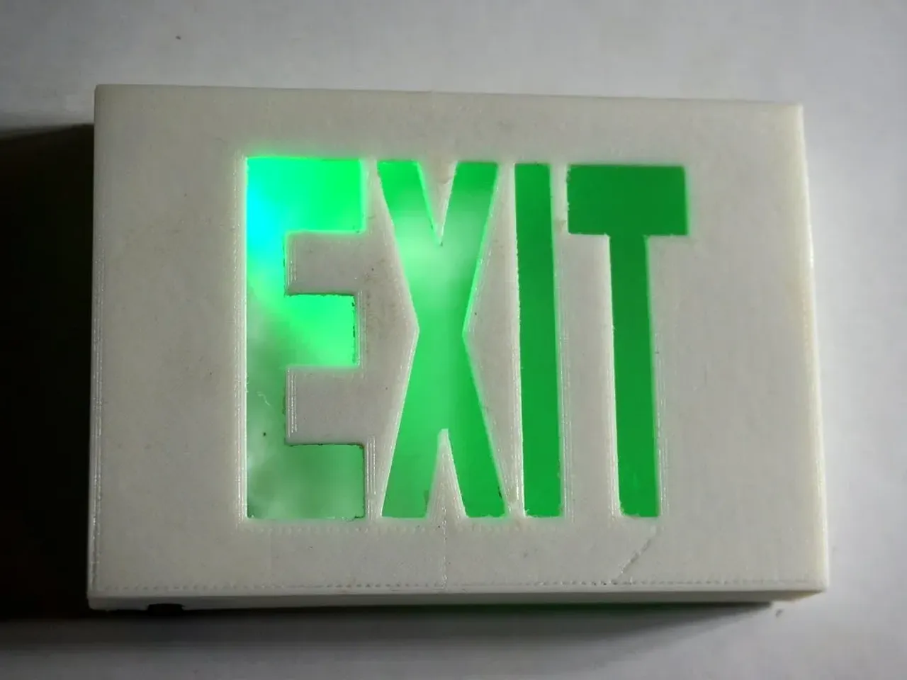 Tiny Exit Sign with LED Light by Tony Youngblood | Download free STL ...