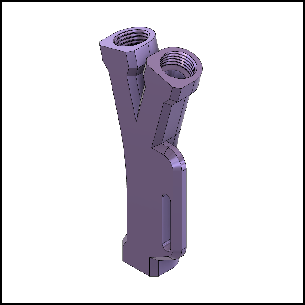 Bambu AMS No-Catch Y-Splitter PC4-M10 by Ed Johnson | Download free STL model | Printables.com