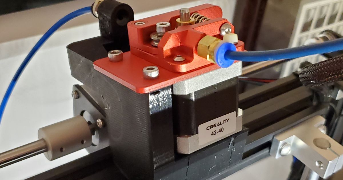 Creality Ender 5 (and Pro) Extruder Re-mount (UPDATED 1/23) par ...