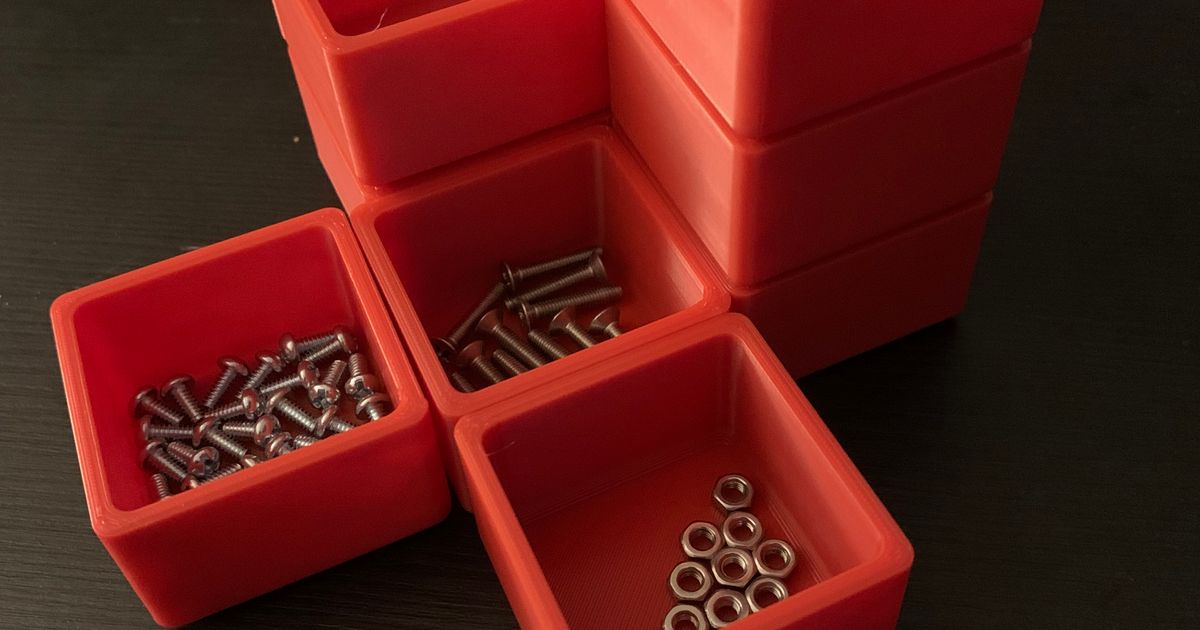 Small Parts Organizer Box by Marvin Ting | Download free STL model ...