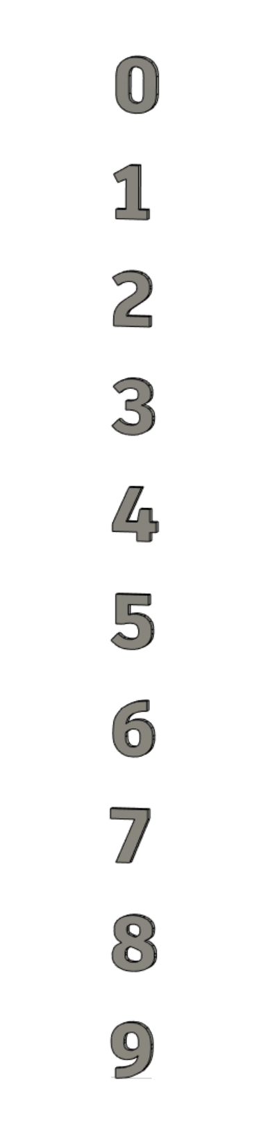 Fridge number magnets (embedded) by lahn92 | Download free STL model ...
