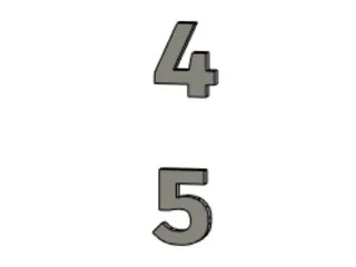 Fridge number magnets (embedded) by lahn92 | Download free STL model ...