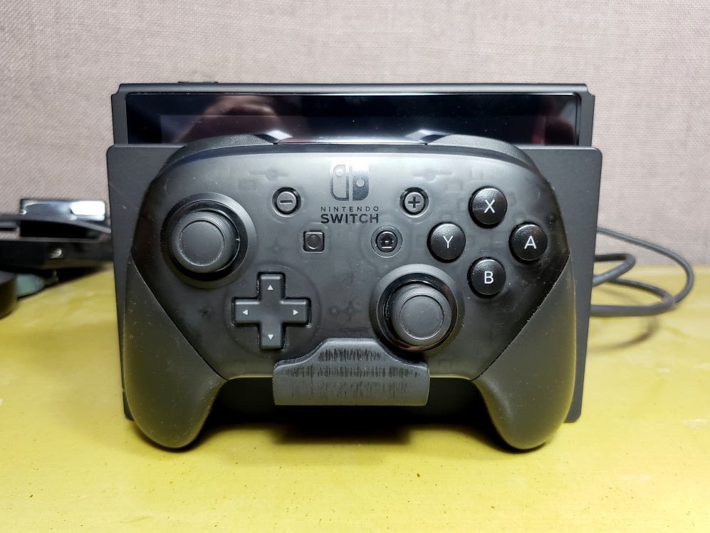 Nintendo Switch Pro Controller Mount - Mounts on Wall or Switch! by ...