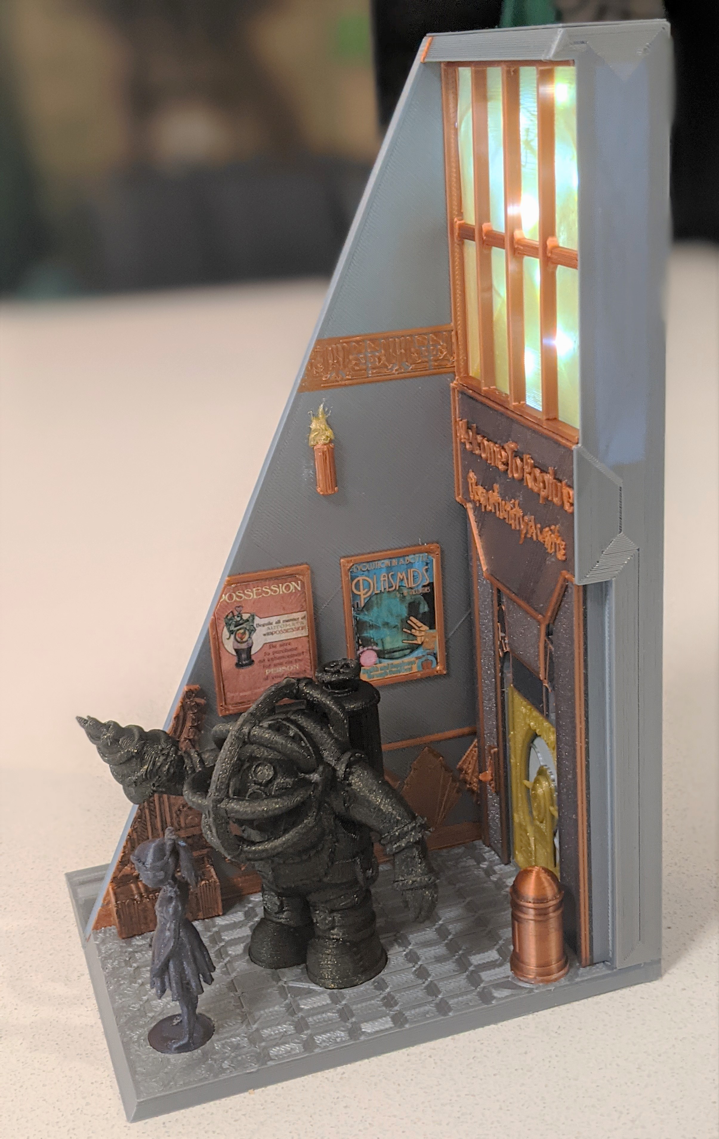 Bioshock Bookshelf Bookend Insert by Fractaly | Download free STL model ...