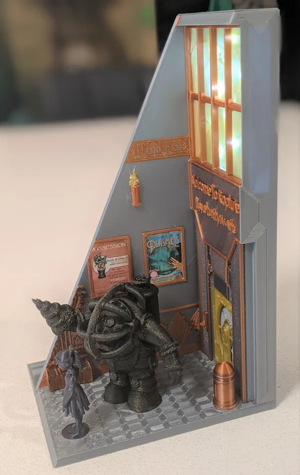 Bioshock Bookshelf Bookend Insert by Fractaly | Download free STL model ...