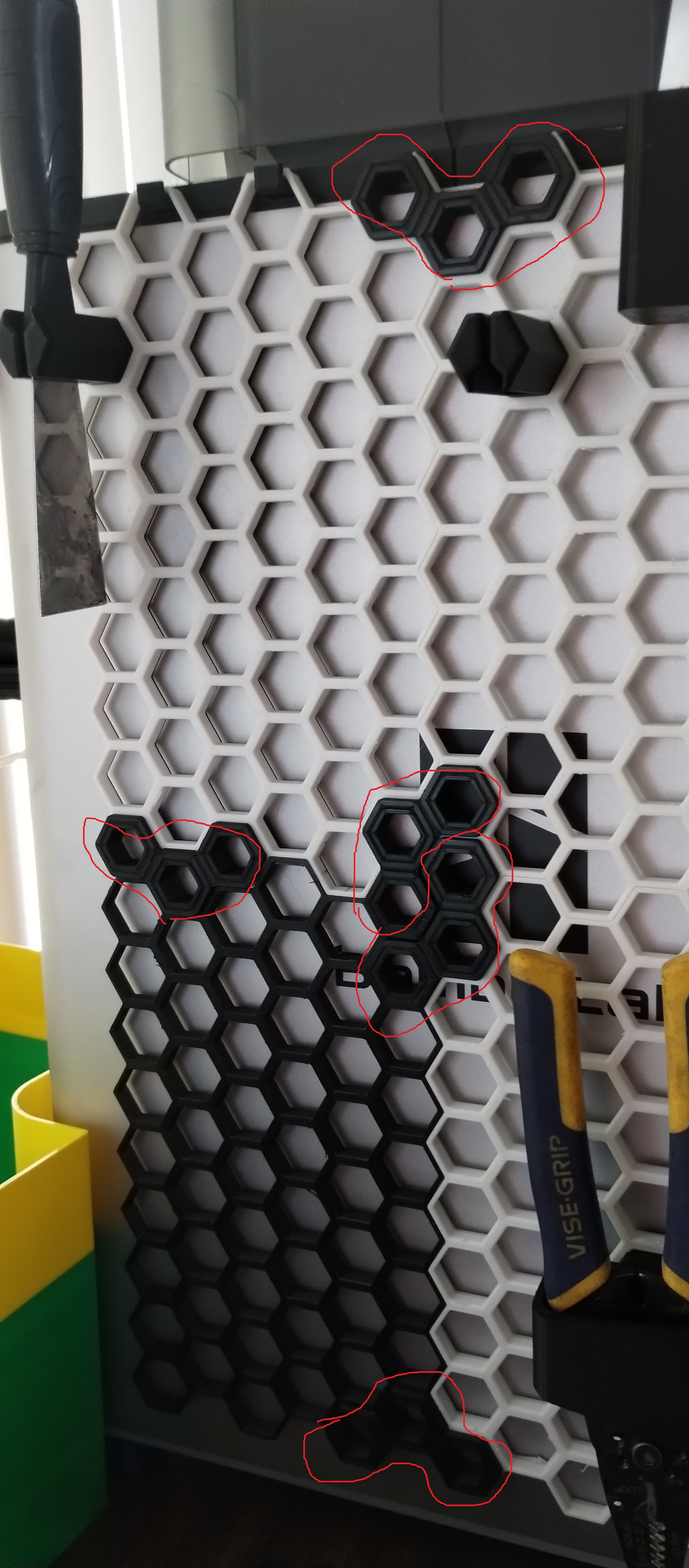Bambu Labs X1 X1C LED/Honeycomb Storage Wall by KBWOJO | Download free STL model | Printables.com
