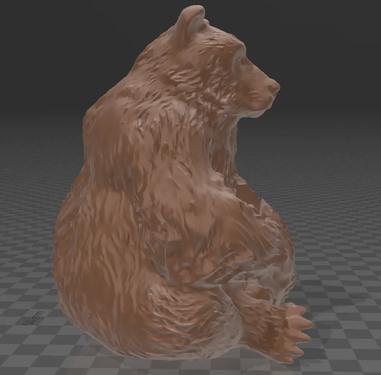 sitting challenge coin bear by Collin Baker | Download free STL model ...