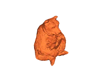 sitting challenge coin bear by Collin Baker | Download free STL model ...