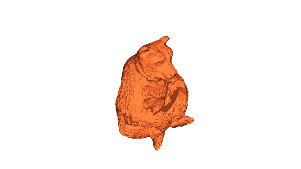 sitting challenge coin bear by Collin Baker | Download free STL model ...