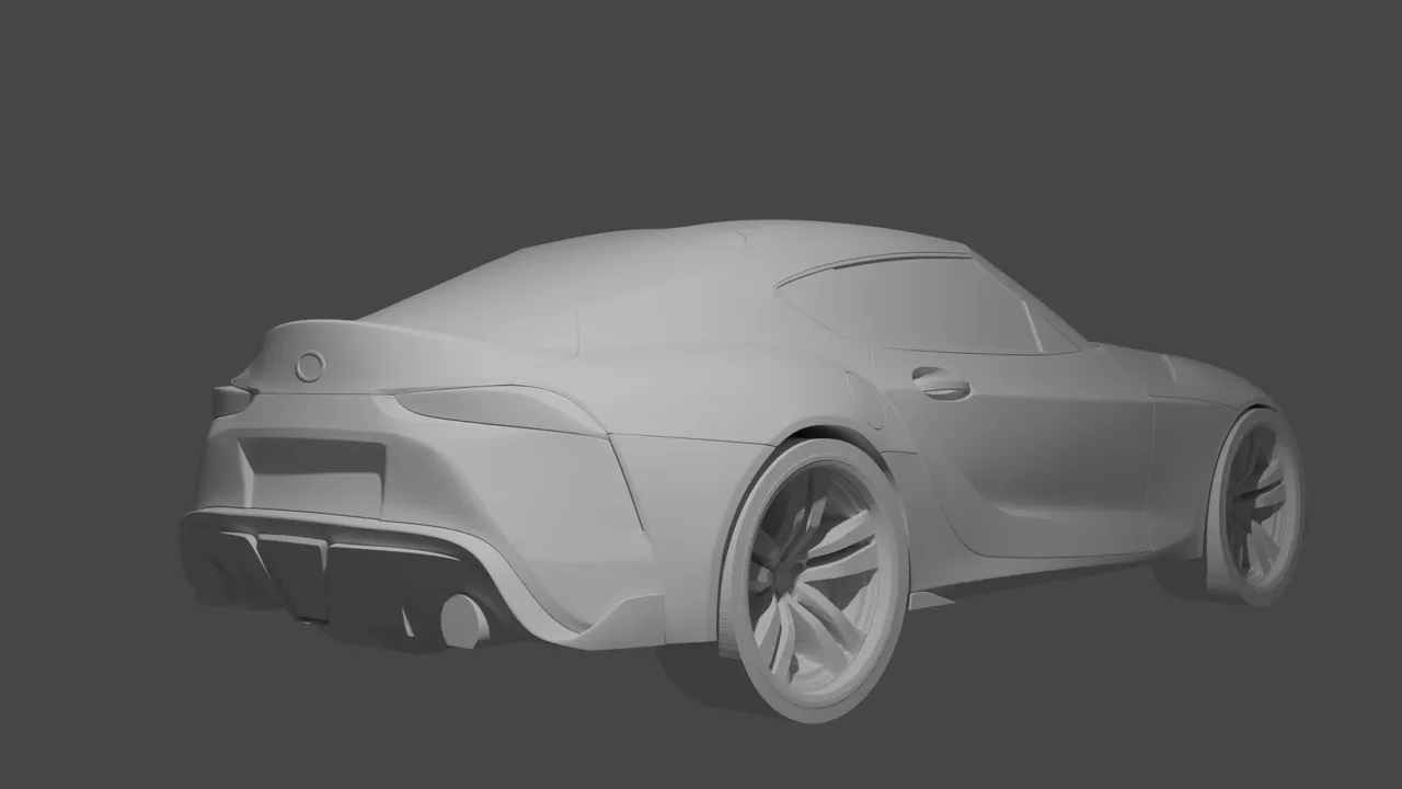 Toyota Supra A90 Easy Printable by Manifold3D | Download free STL model ...