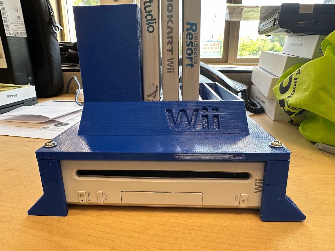 Secure Wii Mount + Game/Controller Storage by Sudz | Download free STL ...